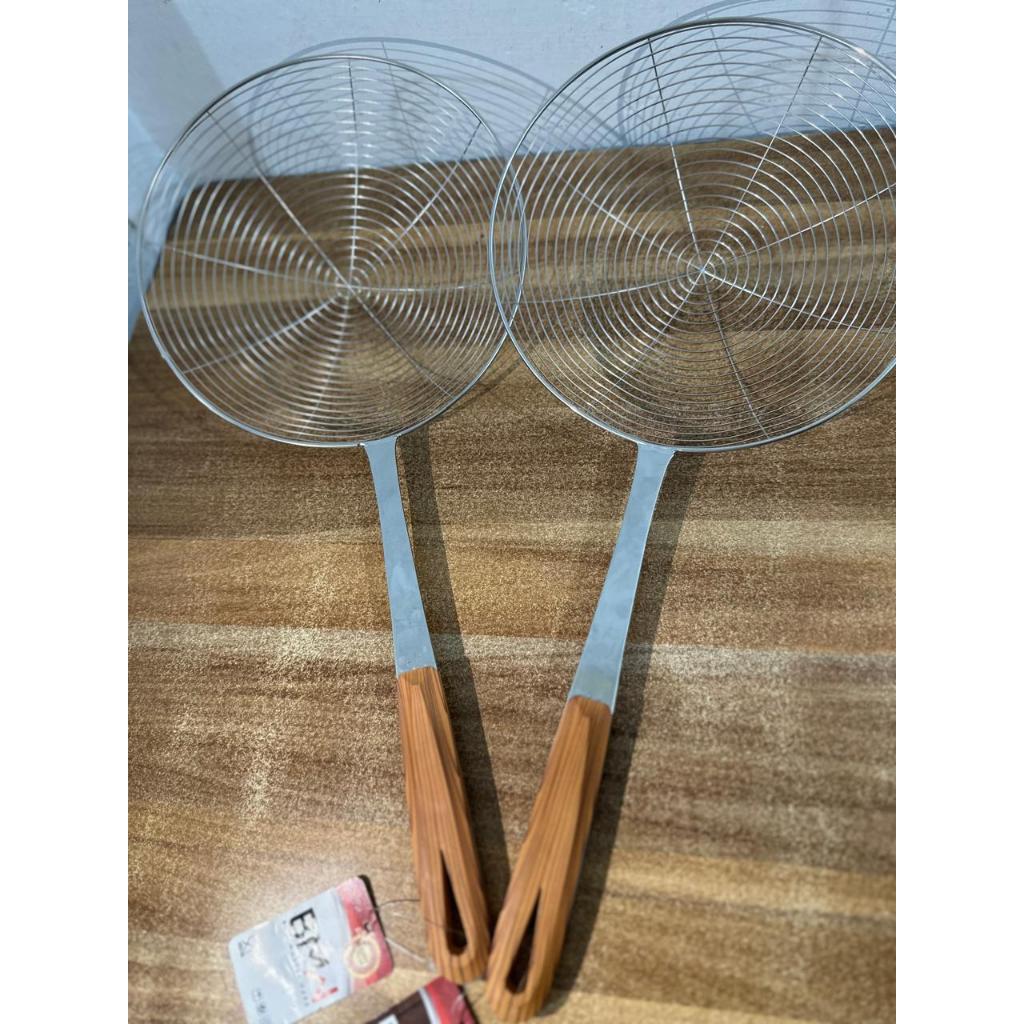 Jual Serokan Gorengan Jaring Parabola Gagang Kayu | Shopee Indonesia