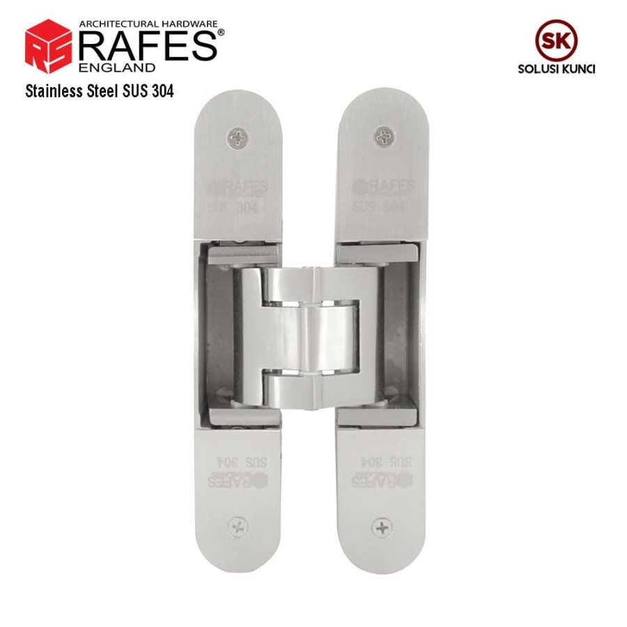 Jual Invisible Hinge / Engsel Tanam RAFES Stainless Steel SUS 304 / 120 ...