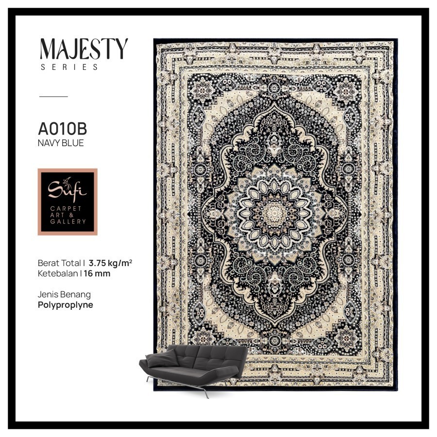 Jual Karpet Lantai Jumbo Permadani Klasik Tebal Mewah Design Turki ...