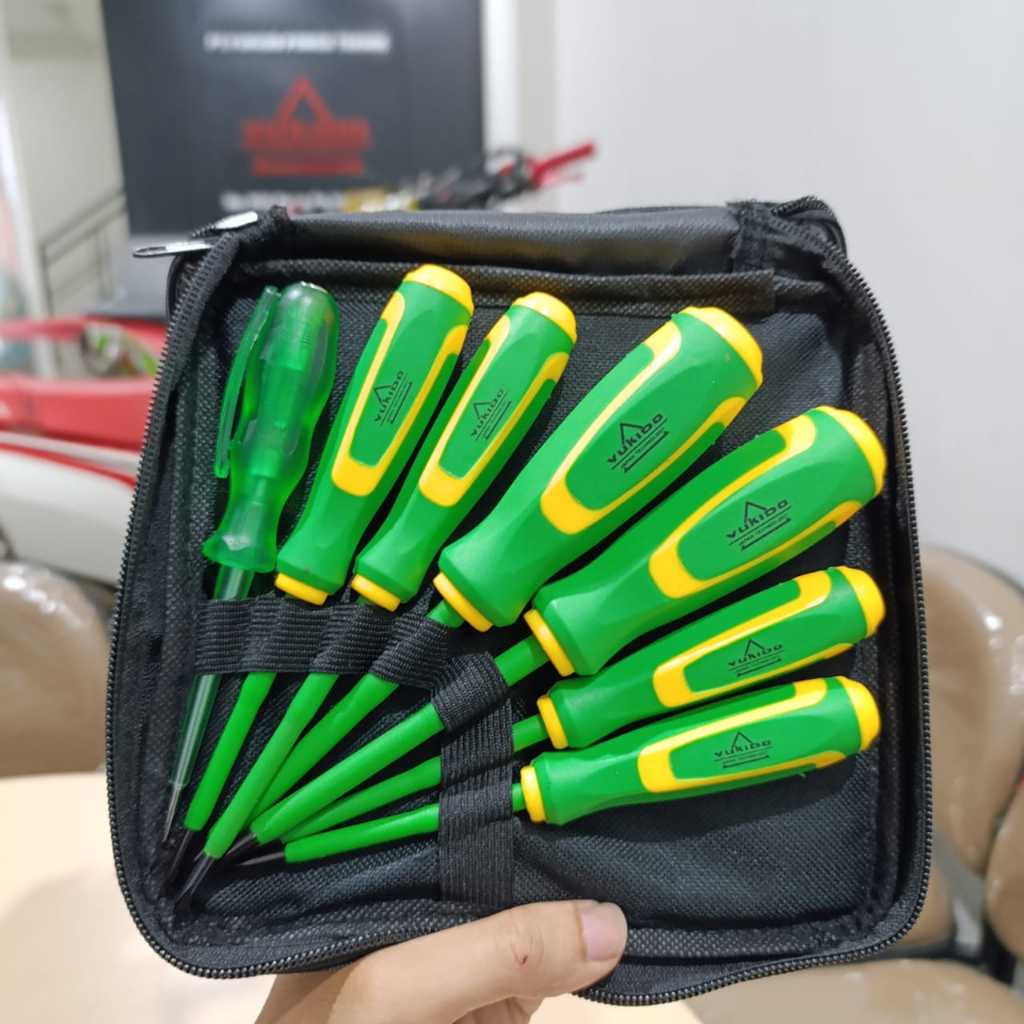 Jual Obeng Listrik Set + Tespen /Screwdriver Sets Alat Perkakas obeng ...