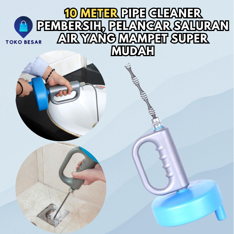 Jual Pipe Cleaner Pembersih Saluran Pipa Air Tersumbat 1/4 x 10 Meter ...