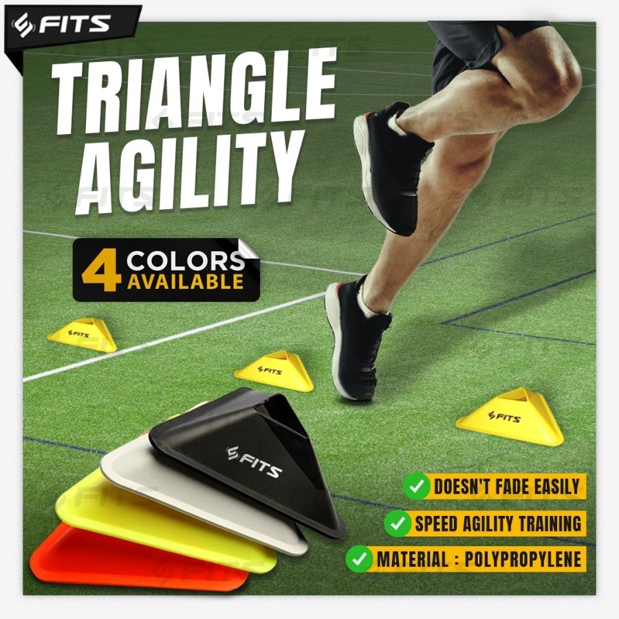 Jual Agility Speed Cones Disc | Training Cones Set - Triangle Kuning ...