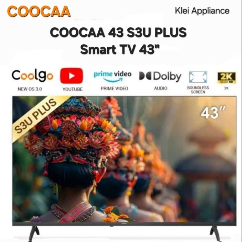 Jual TV COOCAA 43S3U Plus 43 inch - Coolita 3.0 - Smart TV - 2K LED ...