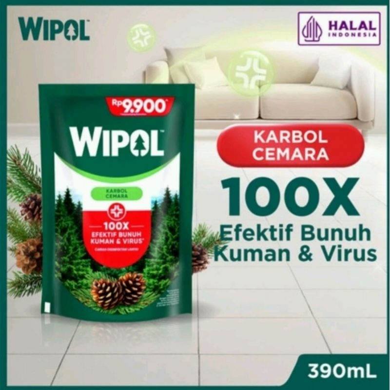 Jual Wipol Karbol Cemara 390ml | Shopee Indonesia