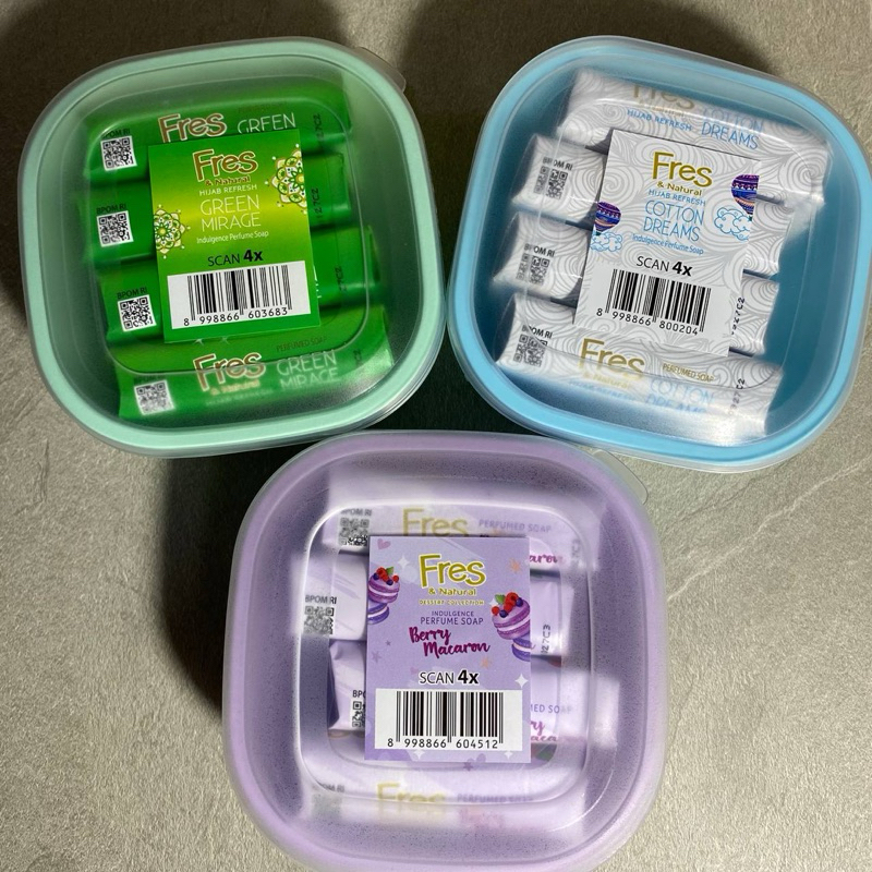 Jual (FREE LUNCH BOX) FRES & NATURAL Sabun Mandi Batang Box Bento 72 Gr ...