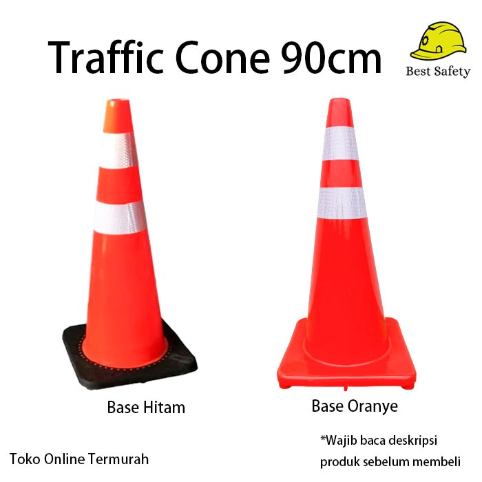 Jual Safety Traffic Cone 90 cm / Kerucut Lalu Lintas 90 cm | Shopee ...