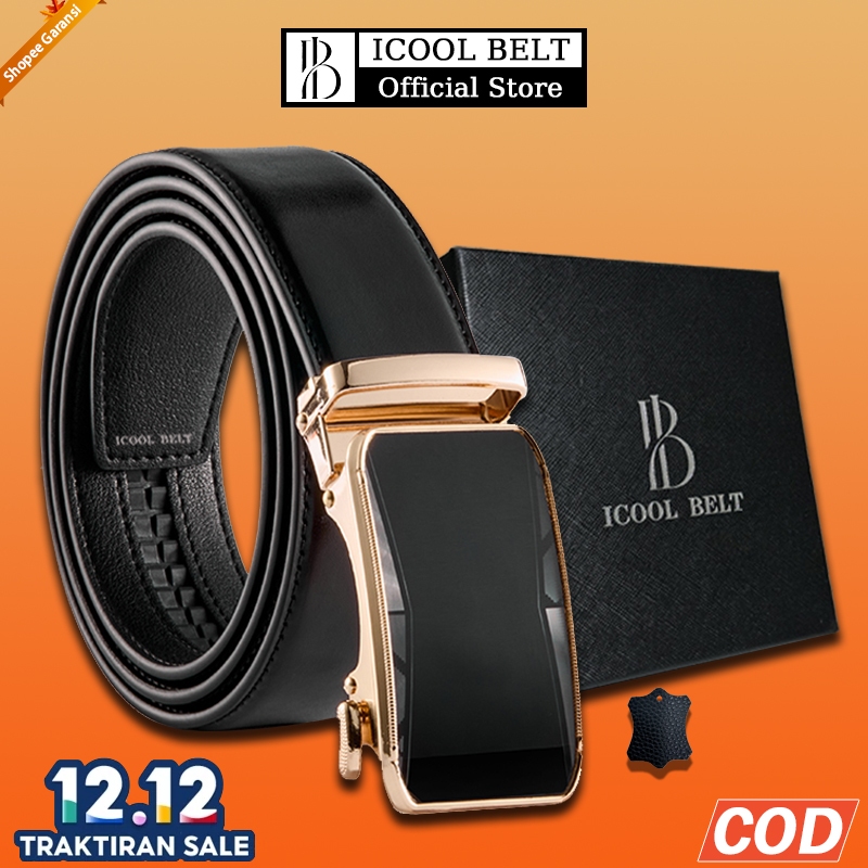 Jual ICOOL BELT Sabuk Ikat Pinggang Pria Kulit Asli Berkualitas Tinggi ...