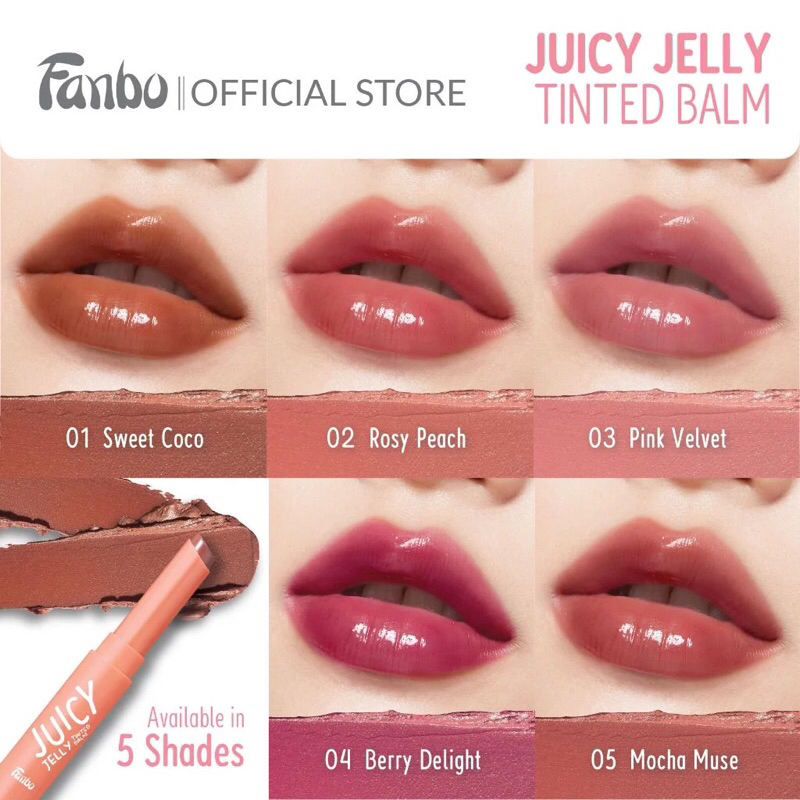 Jual Fanbo Juicy jelly tinted Balm (lipstick vitamin E) | Shopee Indonesia