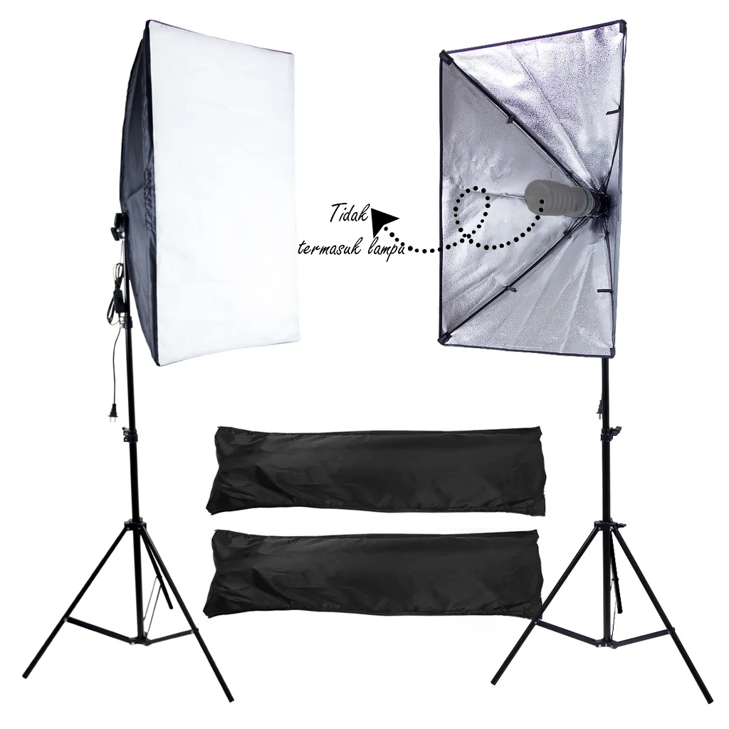 Jual Light Softbox Studio Lighting Reflector Light Package Lamp Holder ...