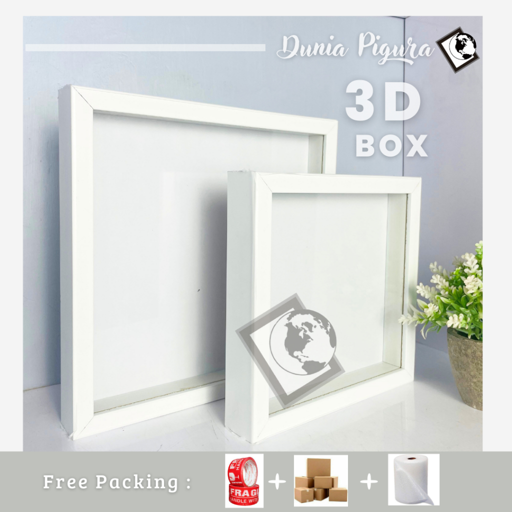 Jual Bingkai 3D Box 4R 5R 6R 15x15cm 20x20cm Scrapbook | Gift Birthday ...