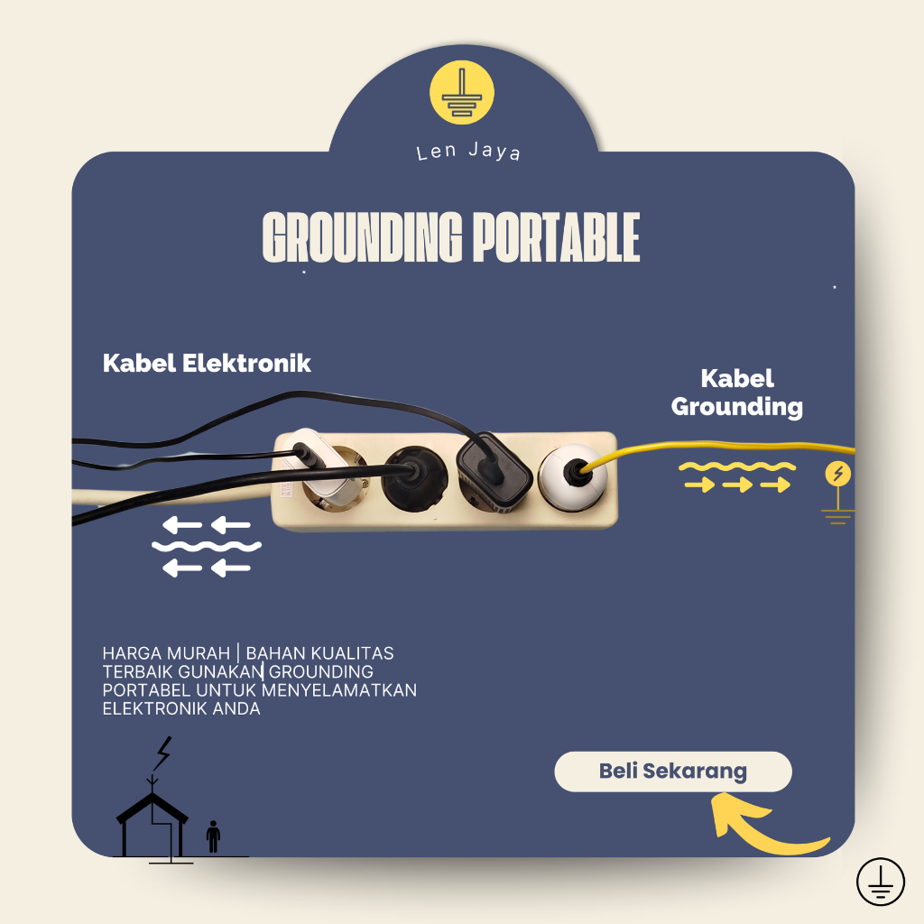 Jual Grounding Portabel ke Tembok murah dan praktis untuk rangkaian ...