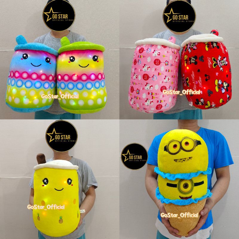 Jual Boneka Viral Guling ice Cream Cone 1 Cups 2 Cups Minions dan ...
