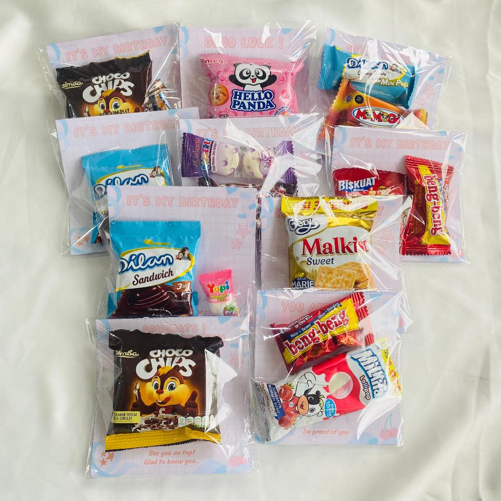 Jual [ VOL.8 ] MINI GIFT SNACK UK 12X12CM | BISA CUSTOME TULISAN ...