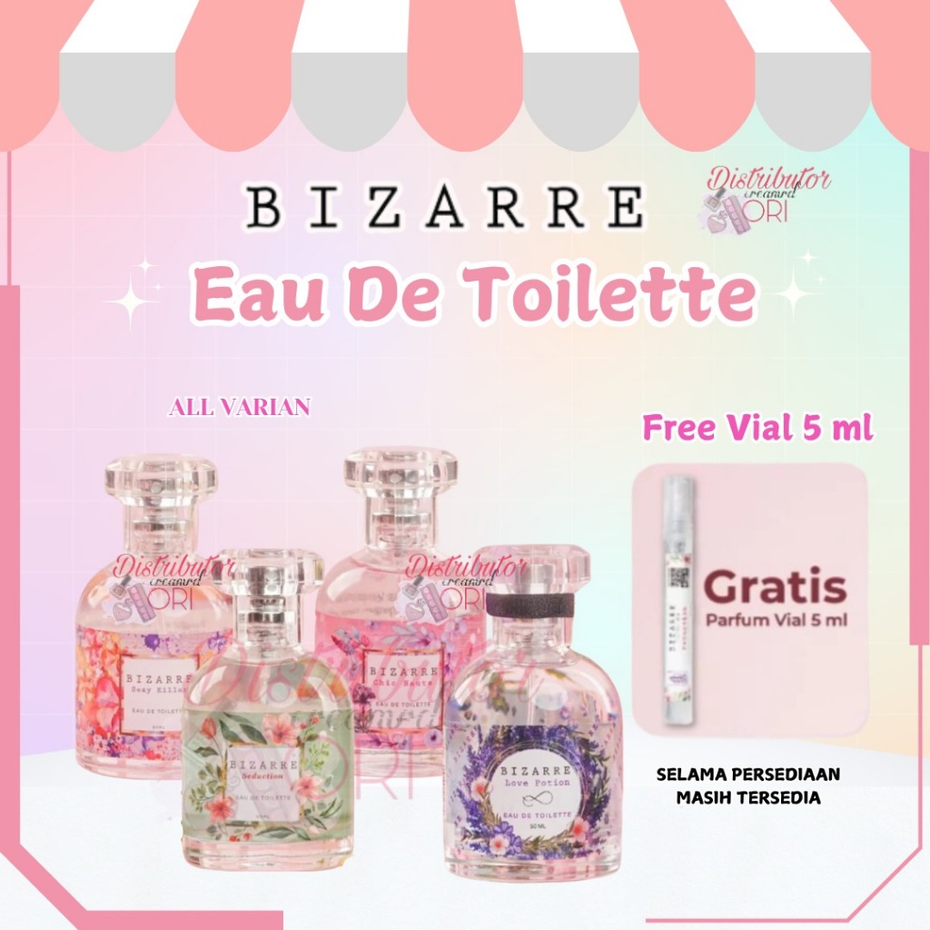 Jual BIZARRE Parfum Wanita Eau De Toilette/EDT 50 ml | ORIGINAL | BPOM ...