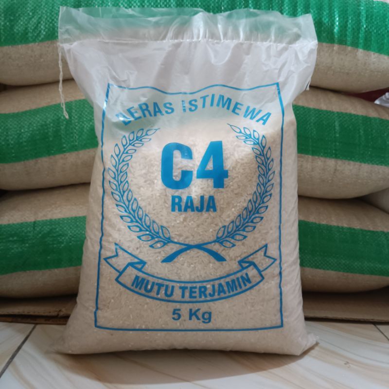Jual Beras C4 Raja 5 Kg | Shopee Indonesia