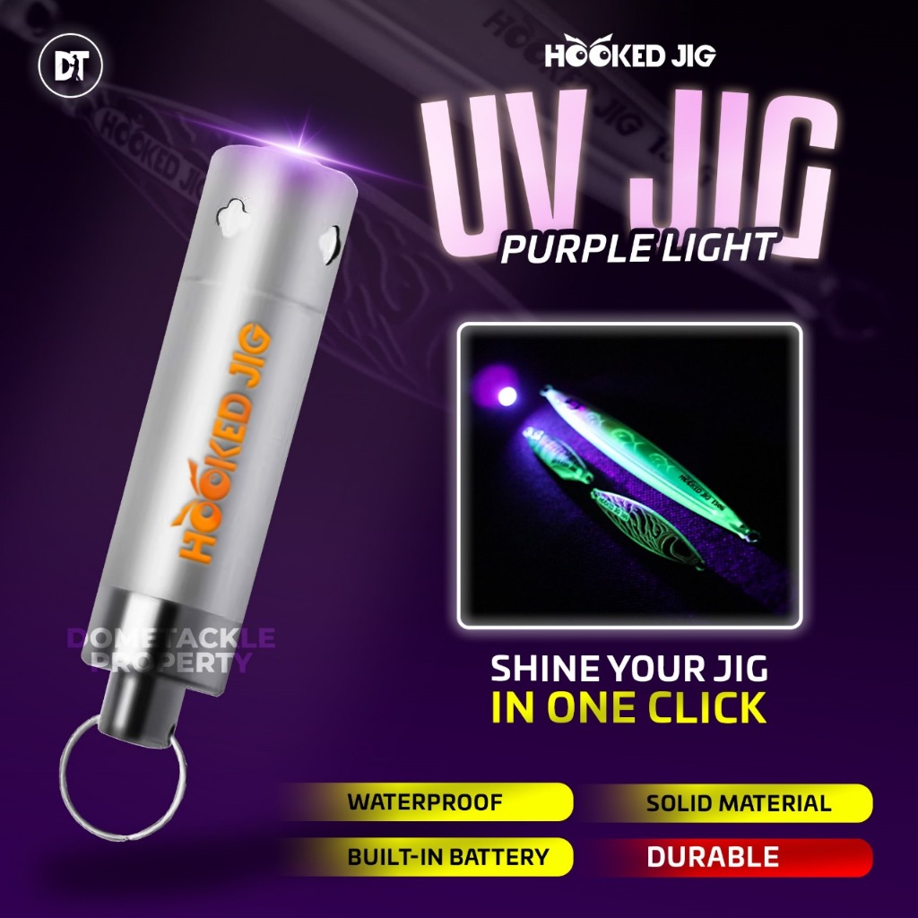 Jual Senter Ultraviolet UV Mini Hooked Jig Light 1 LED Senter Pancing Penerang Umpan Pancing ...