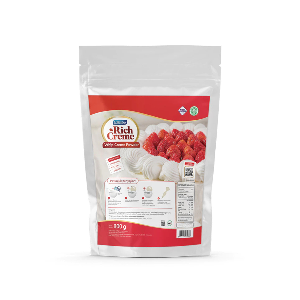 Jual Rich Creme Whipping Cream / Bubuk Krim Kocok Pouch 800gr | Shopee ...