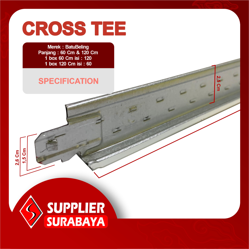 Jual Rangka Plafon | Rangka Akustik | Main tee 360 Cm | Wall Angle 300 ...