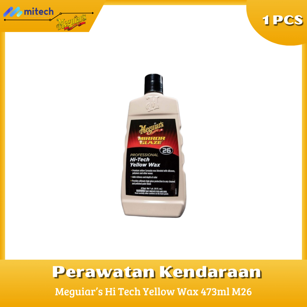 Jual Meguiars Hi Tech Yellow Wax 473ml M26 Perlindungan Wax Tahan Lama ...