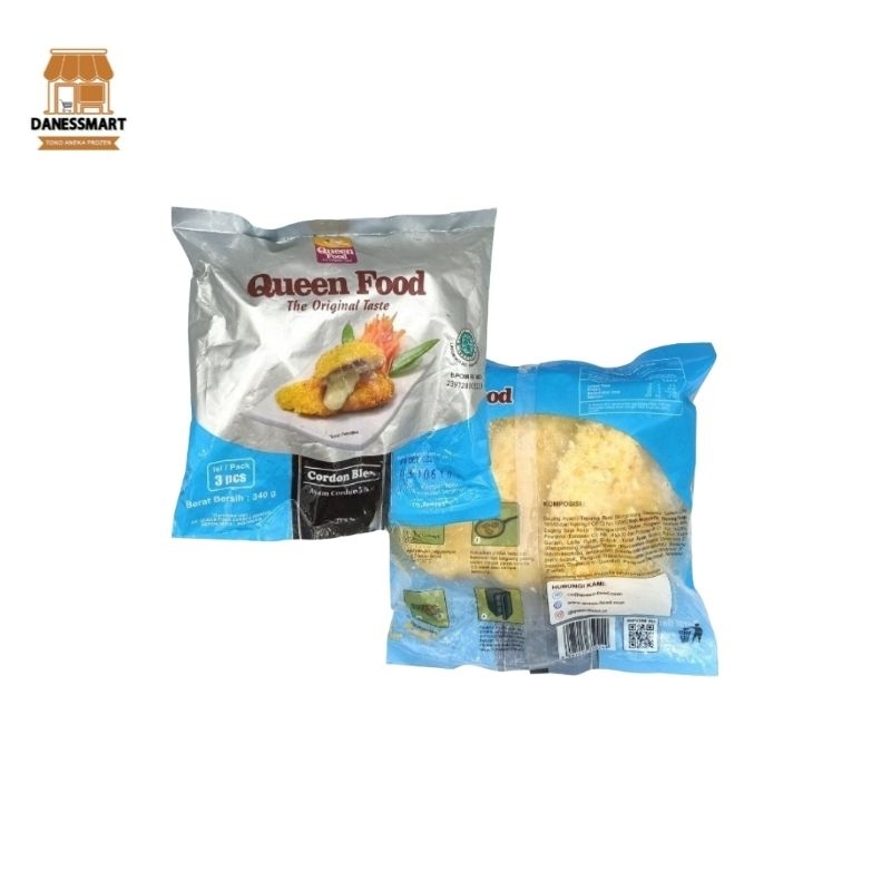 Jual Queenfood Cordon Blue Cordon Bleu isi 3pcs (340gram) | Shopee ...