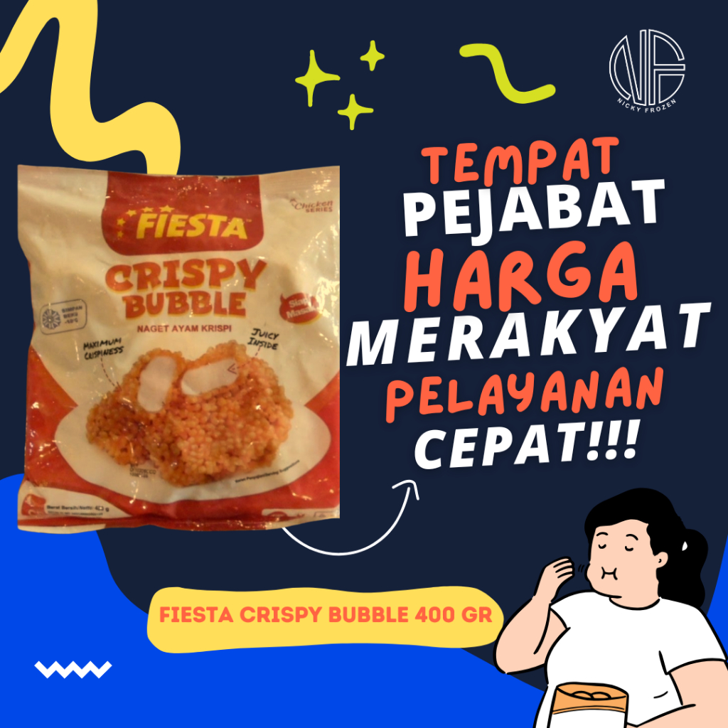 Jual FIESTA CRISPY BUBBLE 400 gram | Shopee Indonesia