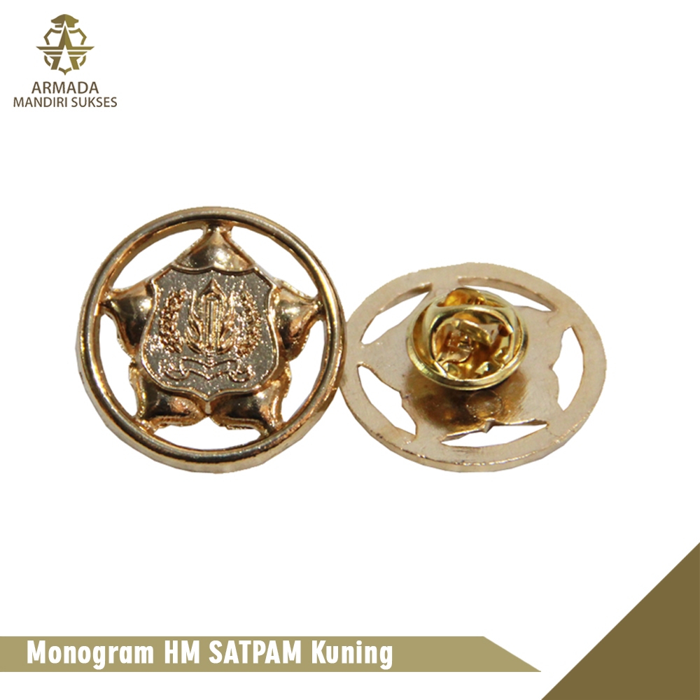 Jual Monogram HM Satpam Kuning Dan Putih | Satpam | Monogram | Shopee ...