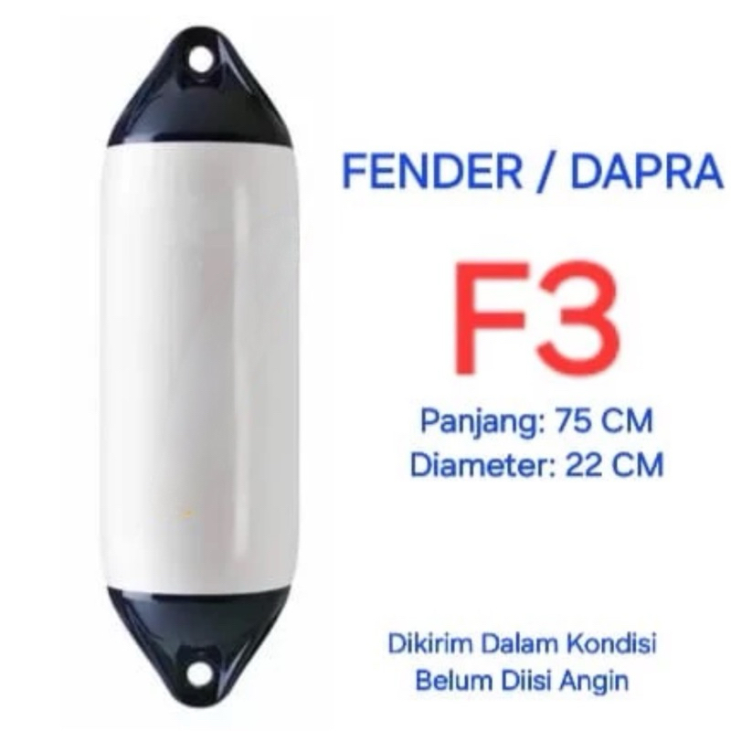 Jual FENDER F3 / Dapra / Bumper PVC untuk Kapal / Perahu Boat Ukuran F3 ...