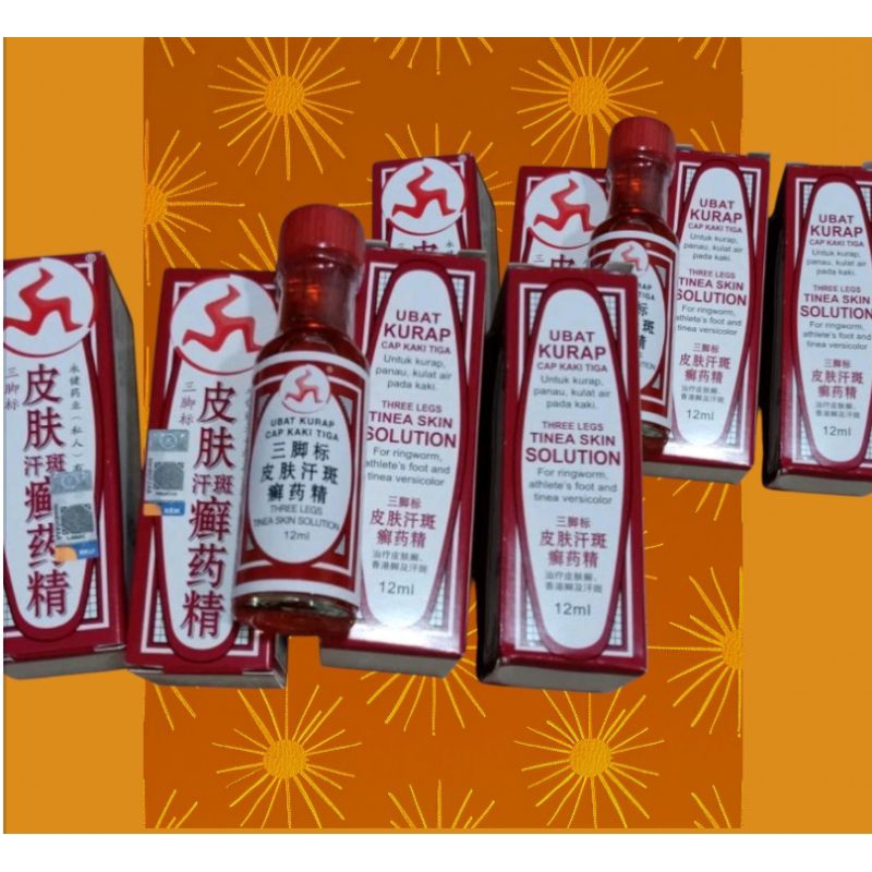 Jual Obat kurap cap kaki tiga cair 12ml merah Original | Shopee Indonesia