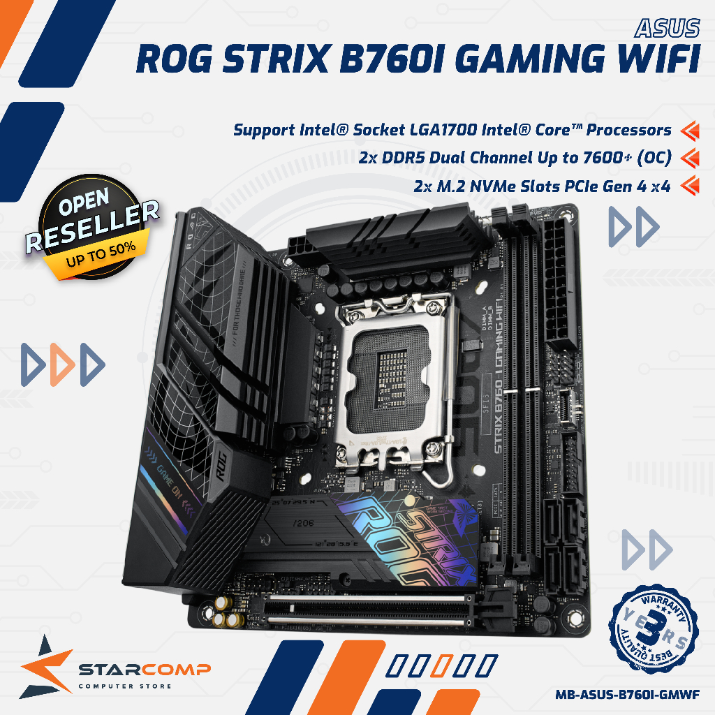 Jual ASUS ROG STRIX B760-I GAMING WIFI DDR5 | Motherboard Intel LGA1700 ...