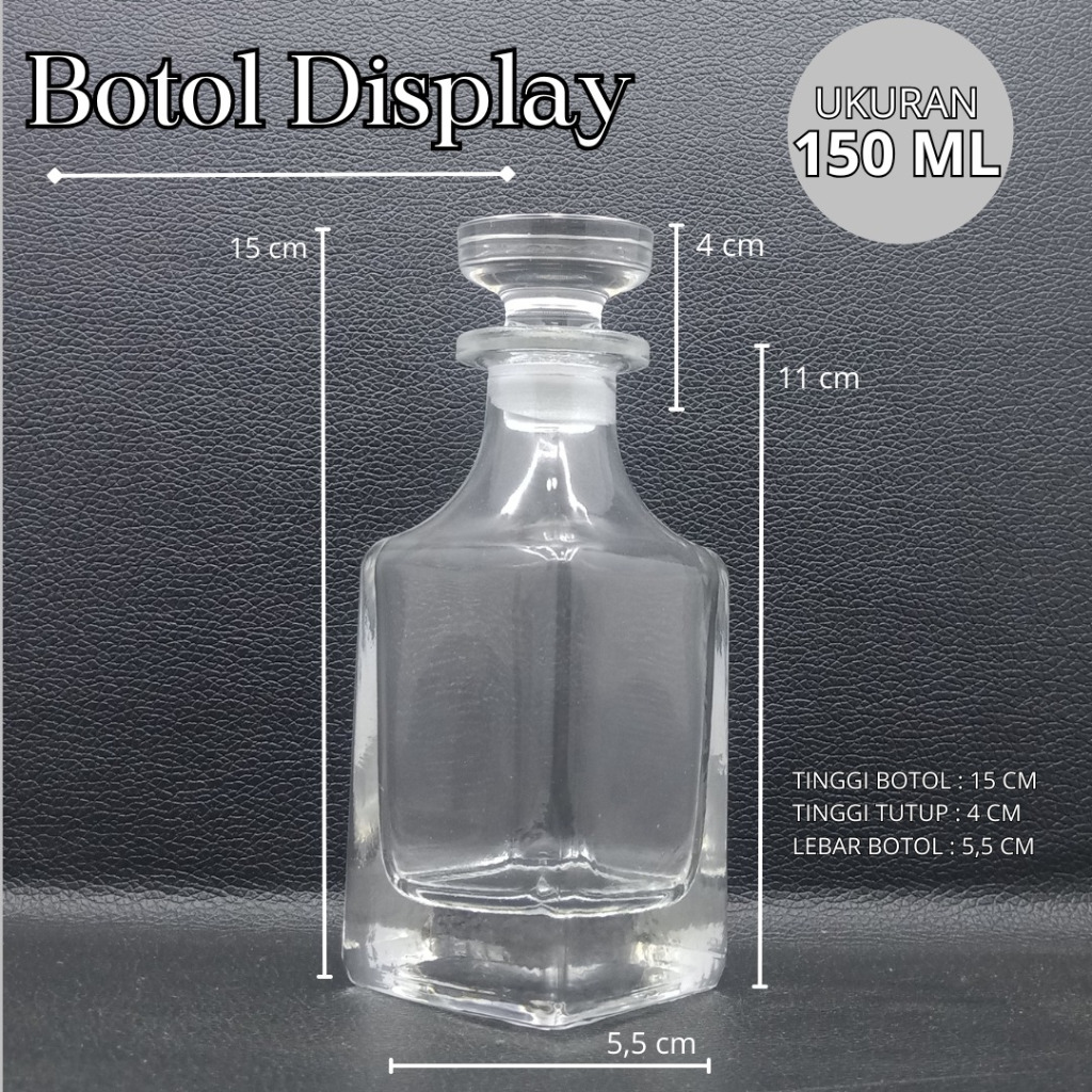 Jual Botol display 150ml /botol kosong /botol bibit parfum | Shopee ...