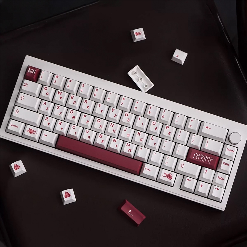 Jual Keycap Cherry Profile Crimson Bloom PBT DYE SUB Keycaps For ...