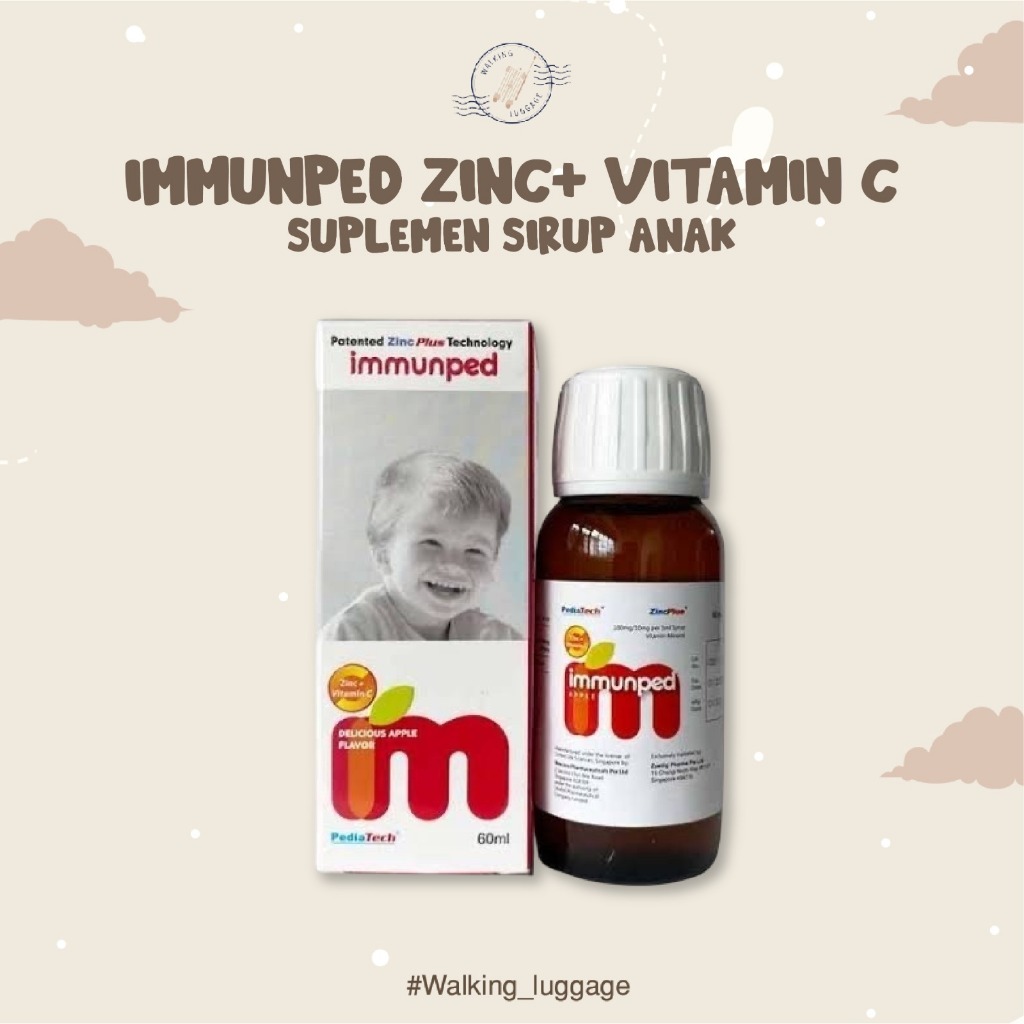Jual Immunped Zinc + Vitamin C (suplemen sirup anak ) | Shopee Indonesia