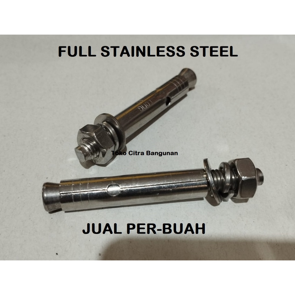 Jual Dinabolt Stainless Steel M14 x 100 mm ANTI KARAT Baut Dinding ...