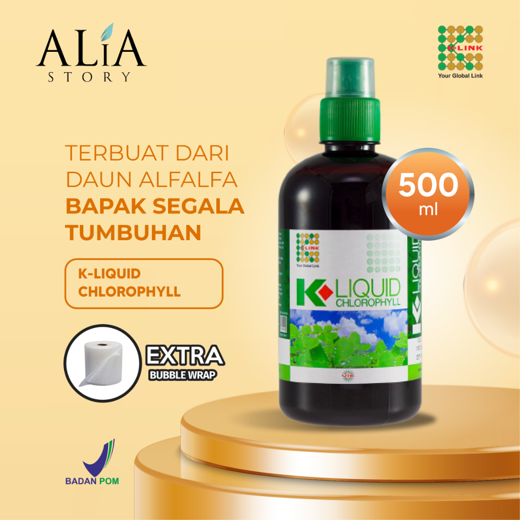 Jual K-LIQUID CHLOROPHYLL (500 ml) KLOROFIL K-LINK ORIGINAL HALAL BPOM ...
