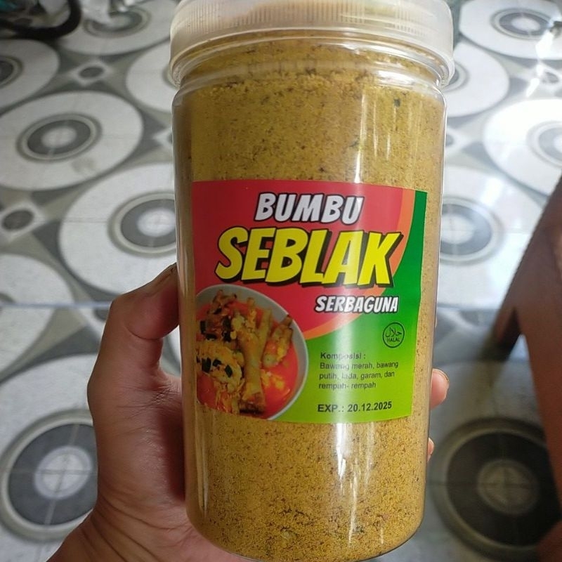 Jual promo!!!paket bumbu seblak harum rempah soto kemasan toples 1000ml ...