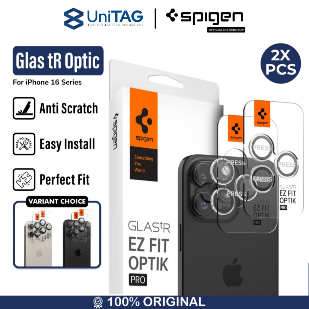 Jual Camera Lens Protector iPhone 16 Series Pro Max Plus Spigen GlastR Optik Pro Anti Gores Ring ...