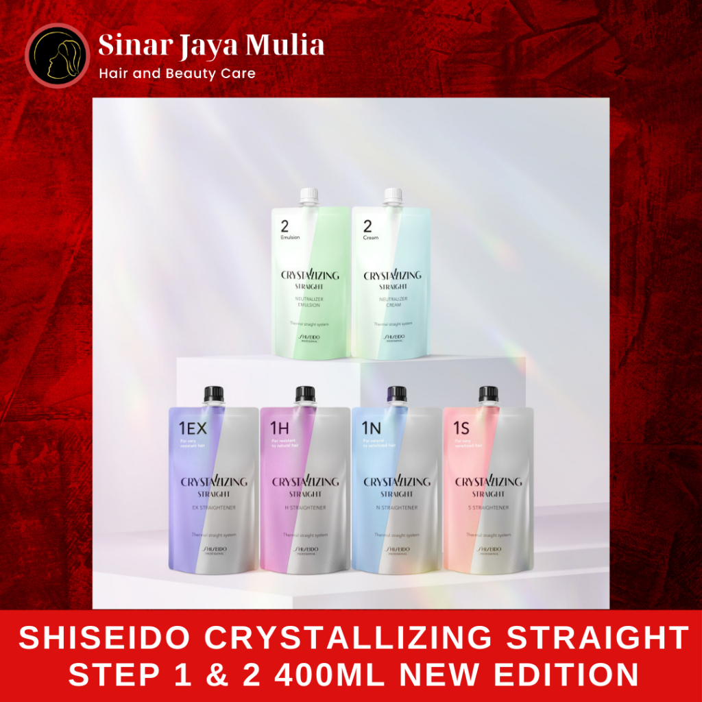 Jual Shiseido Crystallizing Straight Step 1 & 2 400ml - Obat Pelurusan ...