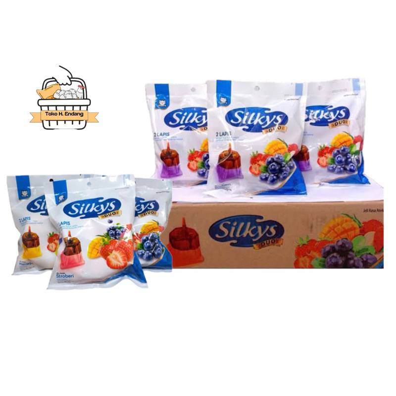 Jual Silkys Puding Duo Jelly 26gr - 1 Pak Isi 10 Pcs | Varian Stroberi ...