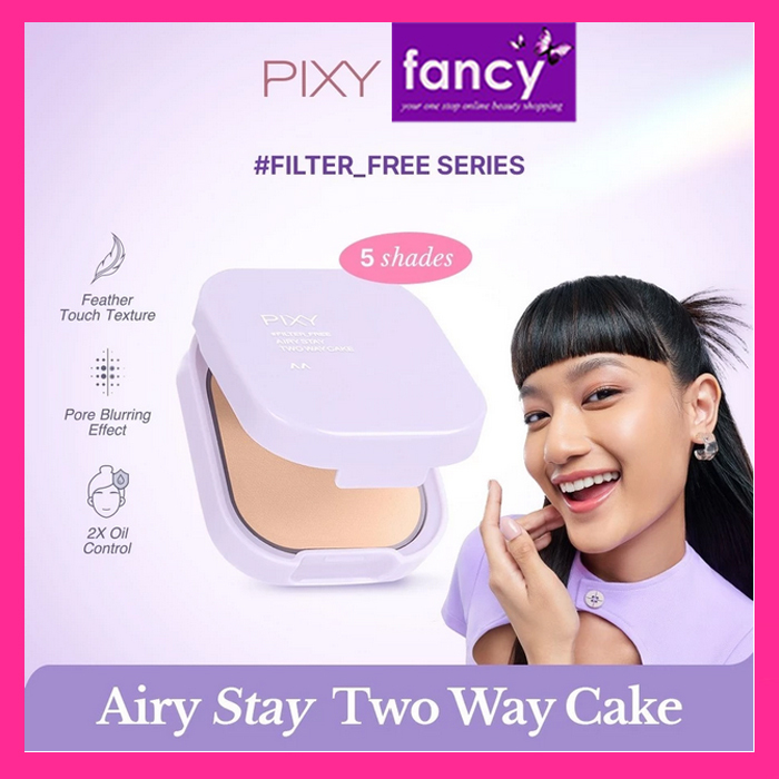 Jual PIXY #Filter_Free Airy Stay Two Way Cake | Feather Touch Texture ...