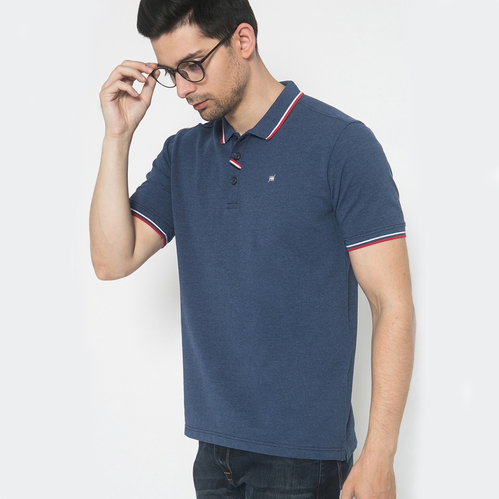 Jual Johnwin - Kaos Polo Casual Pria Warna Navy ATS.625.M421.01.C-S/S | Shopee Indonesia