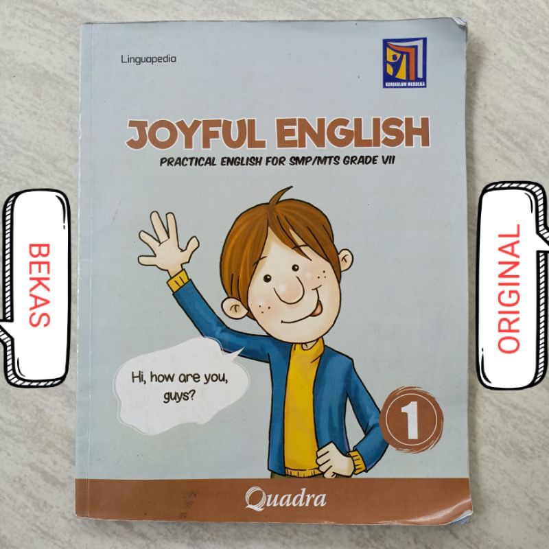 Jual Buku Joyful English Bahasa Inggris Kelas 7 VII 1 I SMP MTS Penerbit Quadra Kurikulum ...