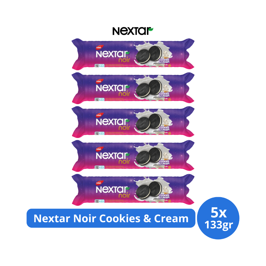 Jual Nextar Noir Cookies & Cream 133gr x 5 pcs | Shopee Indonesia
