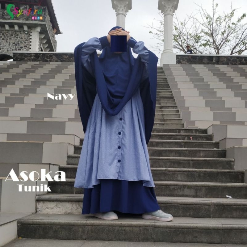 Jual Asoka & Bengawan kids by syafira kids | gamis anak semi tunik ...
