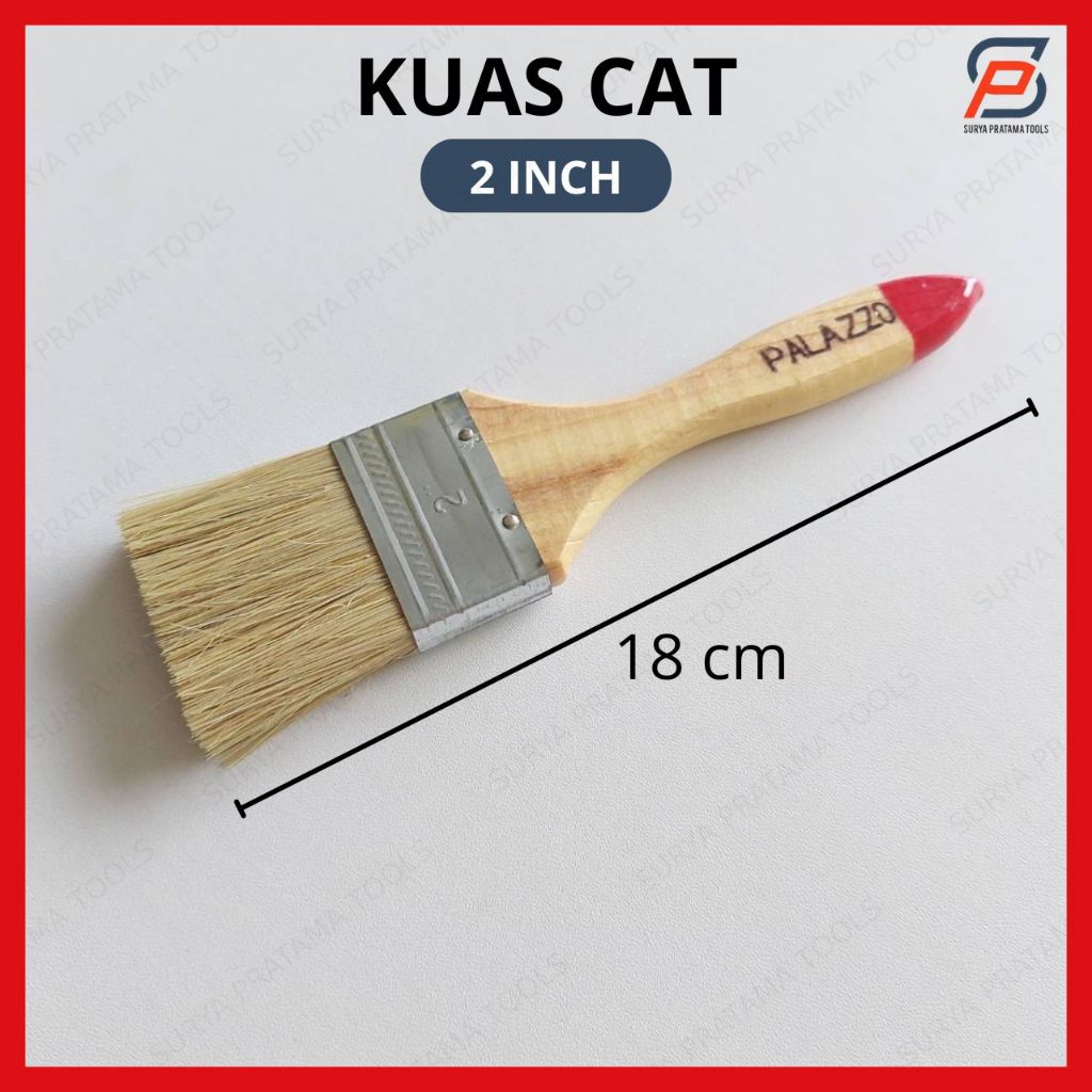 Jual Kuas Cat 2 Inch Gagang Kayu 2" Inci | Shopee Indonesia