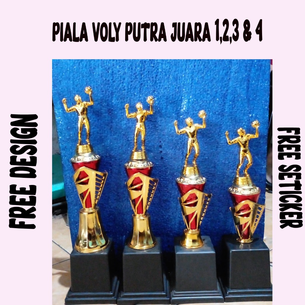 Jual Piala Lomba Juara 1 2 3 4 (PEMAINvVOLY PUTRA BODY MERAH RASER ...