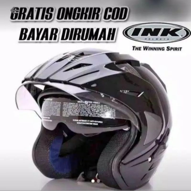 Jual HELM INK DOUBLE VISOR SNI REALPICK BARU MURAH PAKING KARDUS+BUBLLE ...