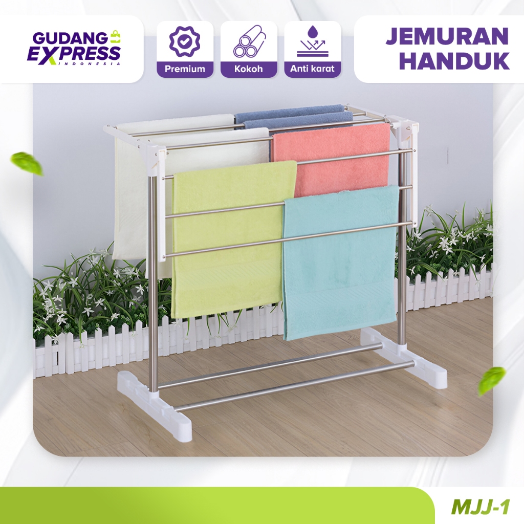 Jual GEI - Jemuran Handuk Lipat Bahan ABS Dan Stainless Jemuran Handuk ...