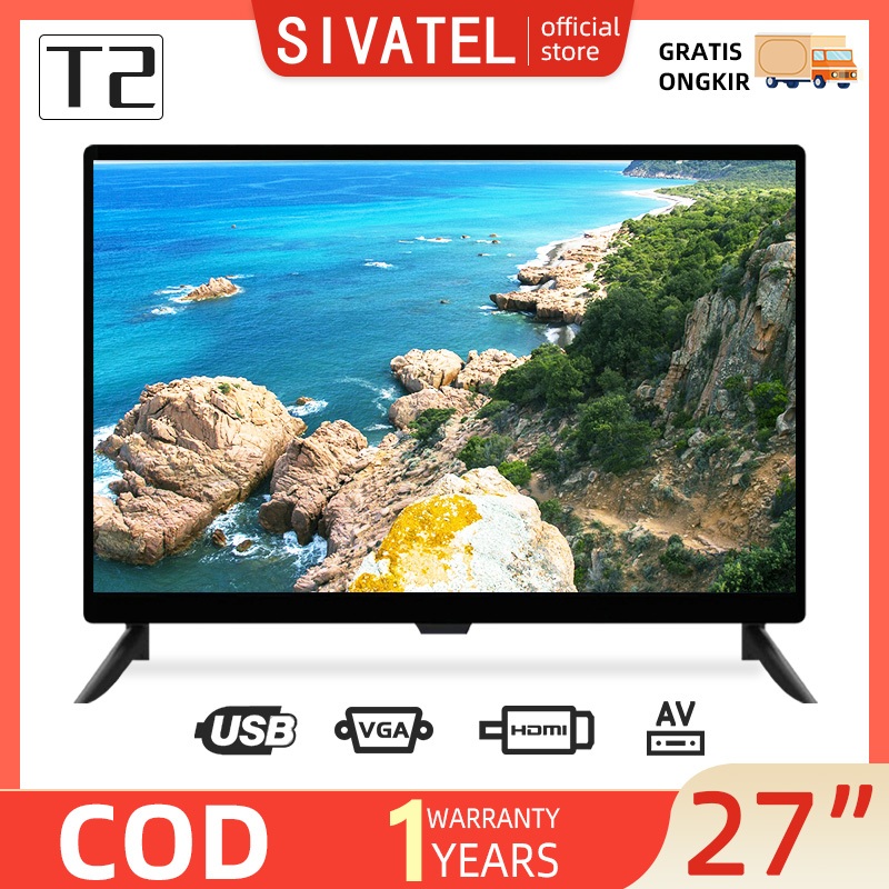 Jual Sivatel TV LED 27 inch TV Digital Televisi FHD Televisi LED-USB ...