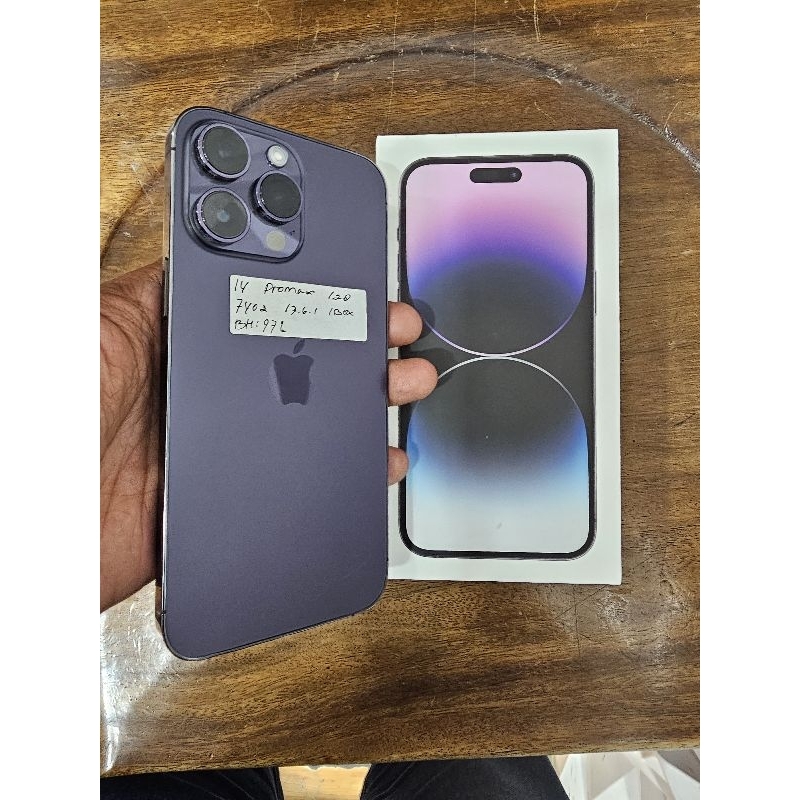 Jual iphone 14 promax 128gb deep purple ibox | Shopee Indonesia