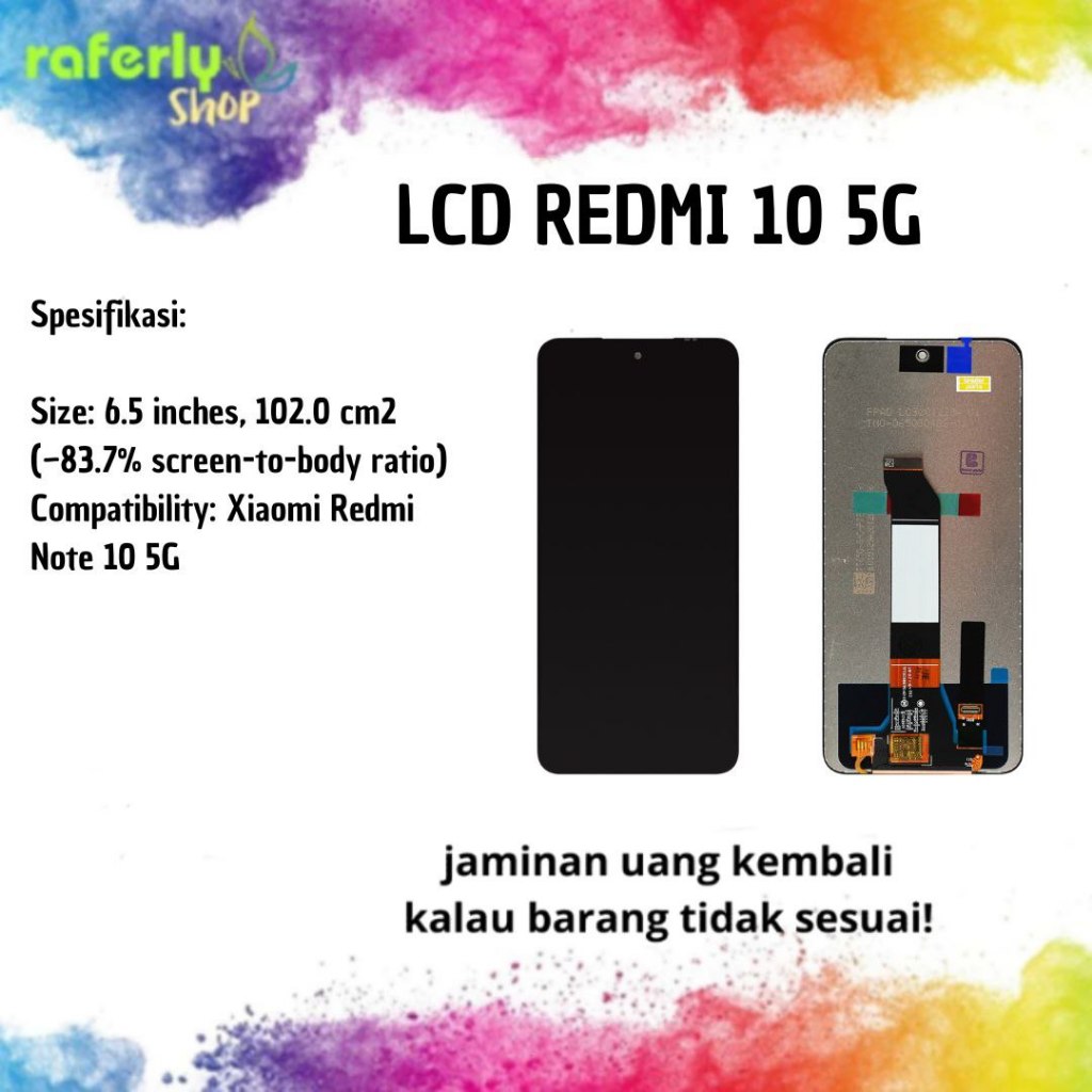 Jual LCD Touchscreen Xiaomi Redmi Note 10 5G E1 black | Shopee Indonesia